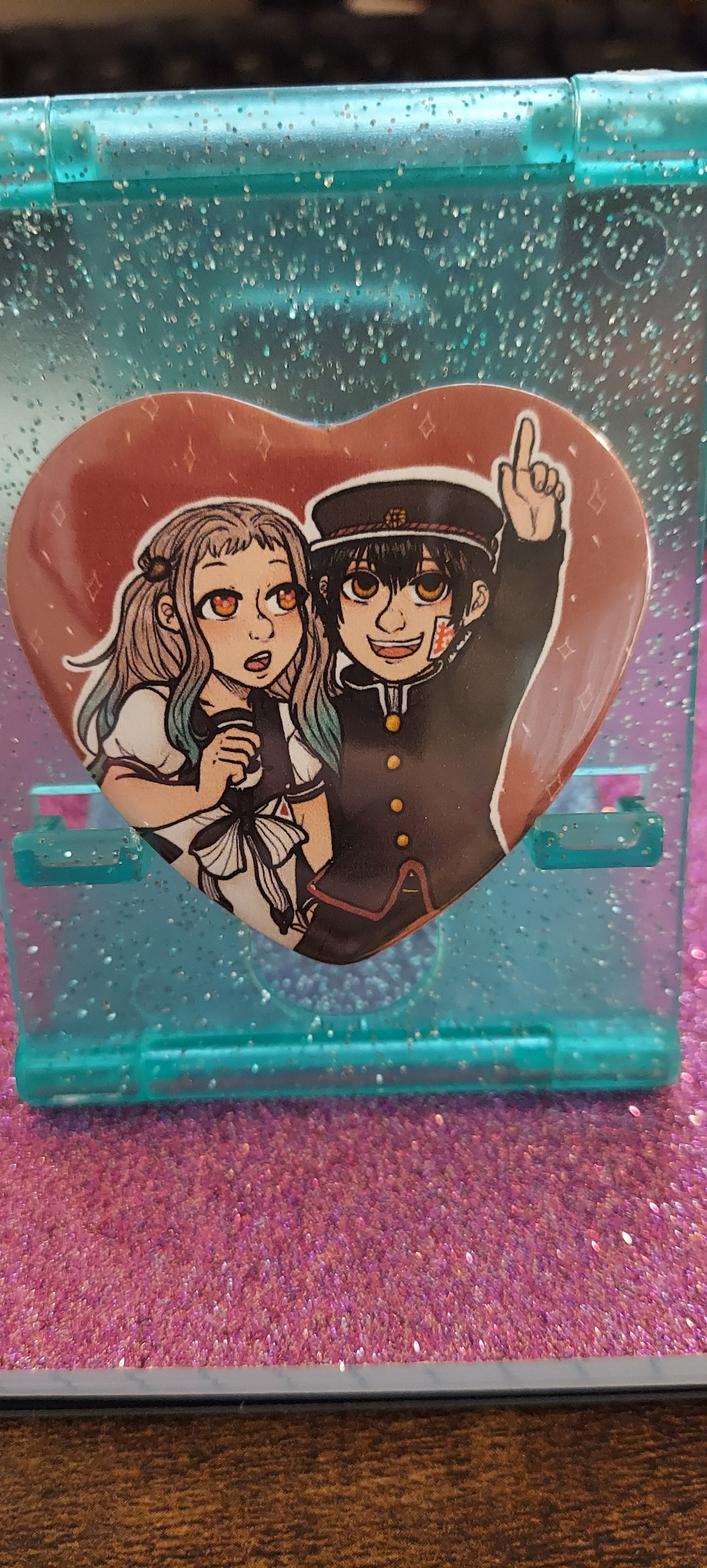 HanaNene Heart Button Toilet Bound Hanako-Kun | CheshirePins